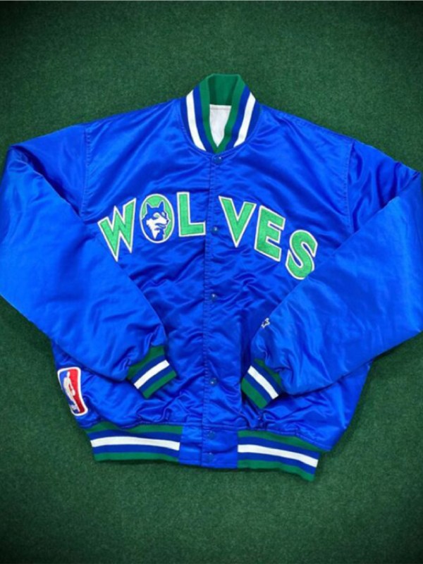 Starter 90's Minnesota Timberwolves Blue Jacket - Stardom Jackets