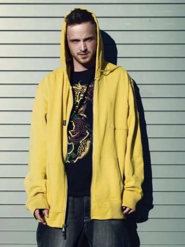Jesse Pinkman Breaking Bad Yellow Hoodie