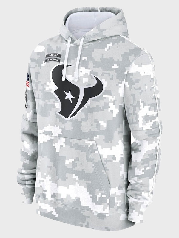 Houston Texans Salute To Service Camo 2024 Hoodie - Stardom Jackets